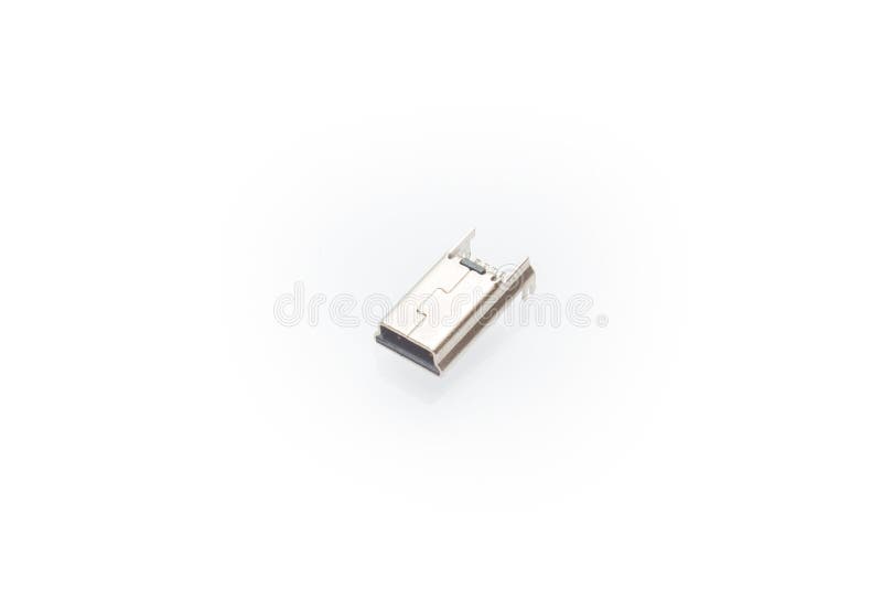 A Mini Usb Socket for PCB Mountage Stock Image - Image of data ...