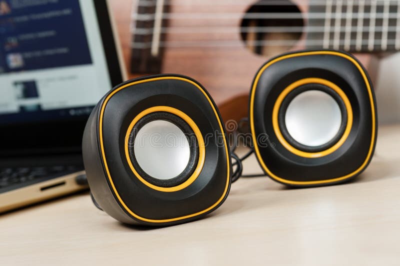 Mini usb speakers stock image. Image of audio, stereo - 174259087