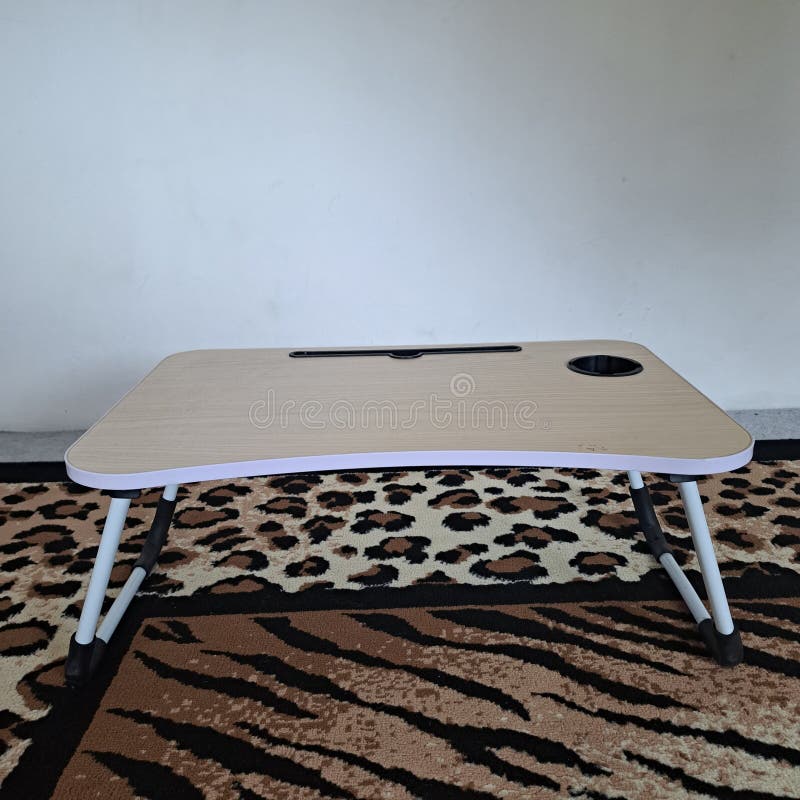 Mini Useful Portable Table for Children or Working Stock Image - Image ...