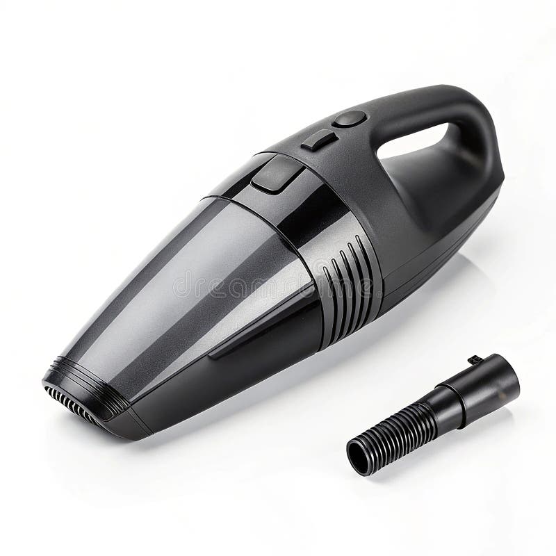 Mini Vacuum Cleaner for Car Interiors Stock Illustration - Illustration ...