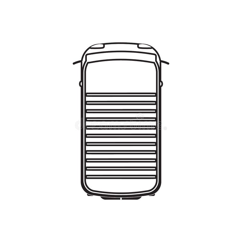 Mini Van Icon. Element of Transport View from Above for Mobile Concept ...