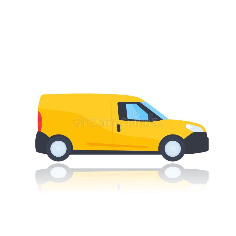 Mini Van Isolated on White, Vector Stock Vector - Illustration of ...