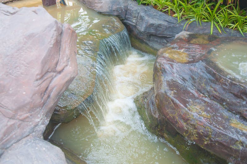 This mini waterfall stock image. Image of camping, extreme - 53202565