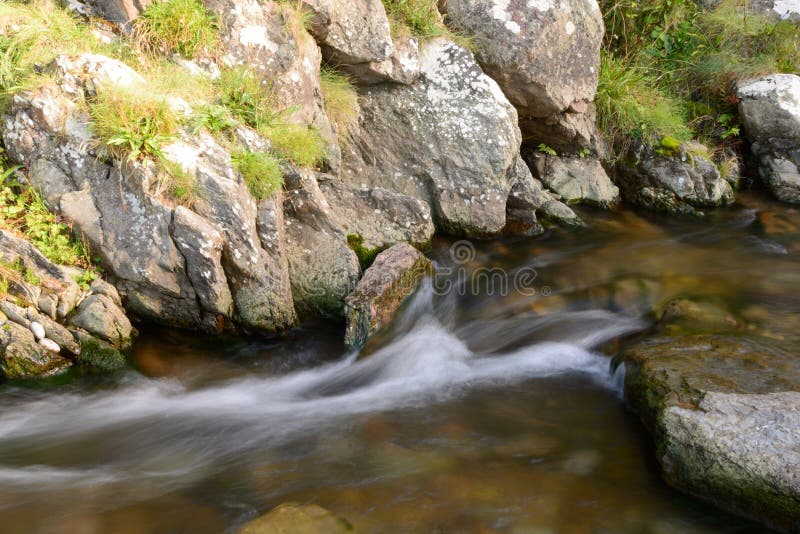 Mini waterfall stock image. Image of outdoor, river, blurredmotion ...