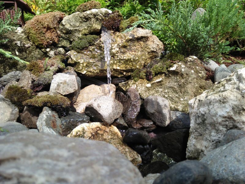 Miniwaterfall stock photo. Image of travel, flowing, tree - 89698096