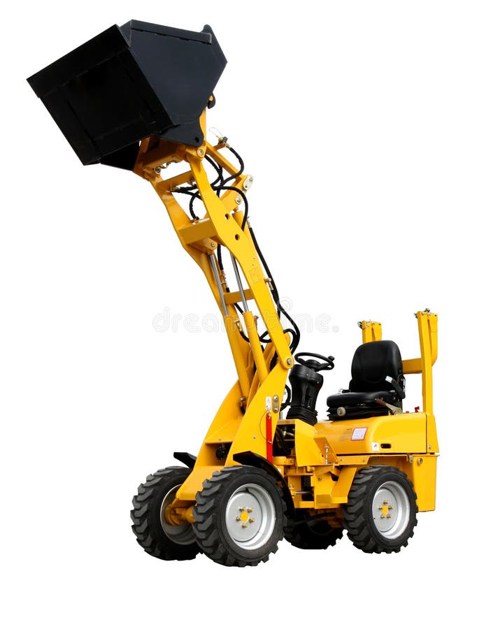Mini wheel loader stock image. Image of functional, small - 13165741