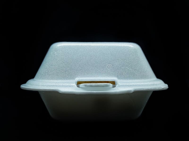 Mini White Box Made of Styrofoam for Food Stock Image - Image of ...