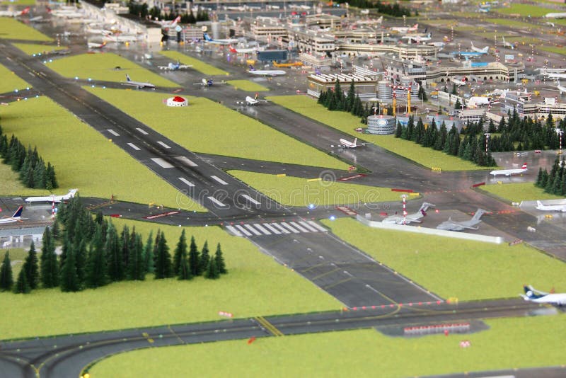 Miniature airport stock image. Image of plastic, collection - 27974807
