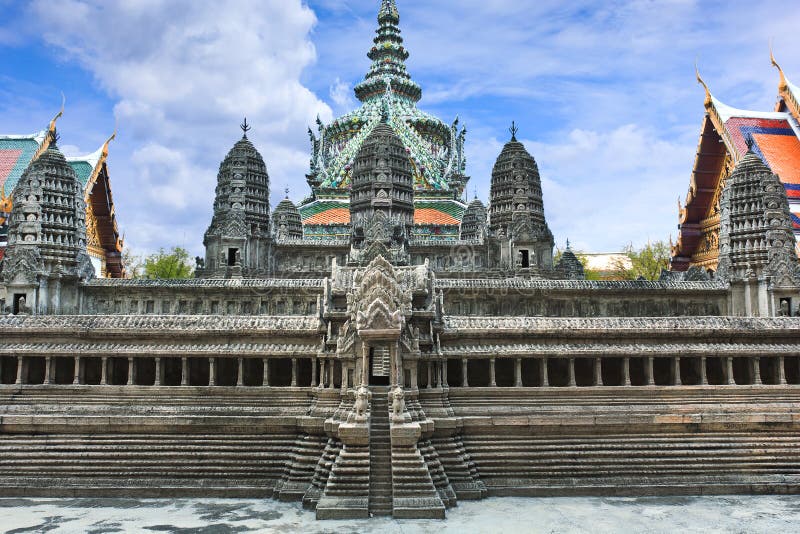 Miniature of Angkor Wat stock image. Image of famous - 30545495