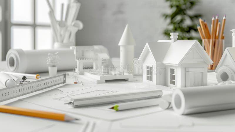 The Miniature Architectural Model.AI Generated Image Stock Photo ...