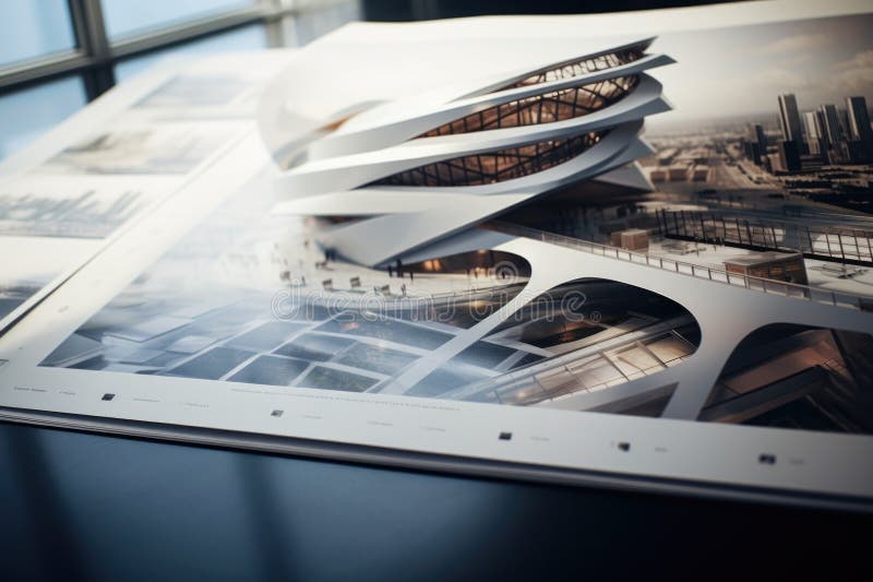 A Miniature Building Model on a Table, Ideal for Architectural Design ...