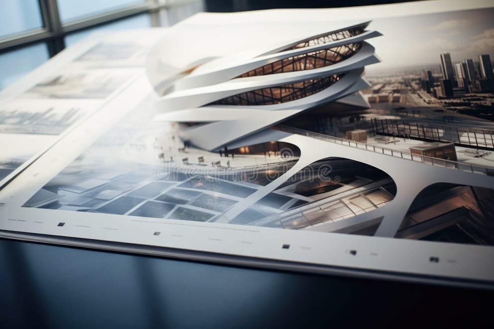 A Miniature Building Model on a Table, Ideal for Architectural Design ...