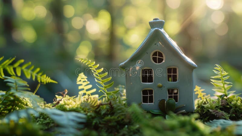 The Miniature Ceramic House. AI Generated Stock Image - Image of ...