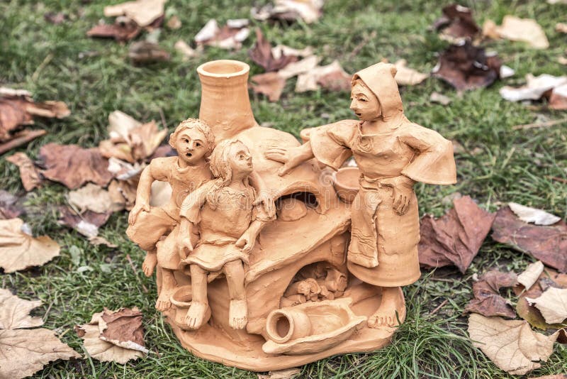 Miniature Ceramic Statues of Different People and Traditions Stock ...