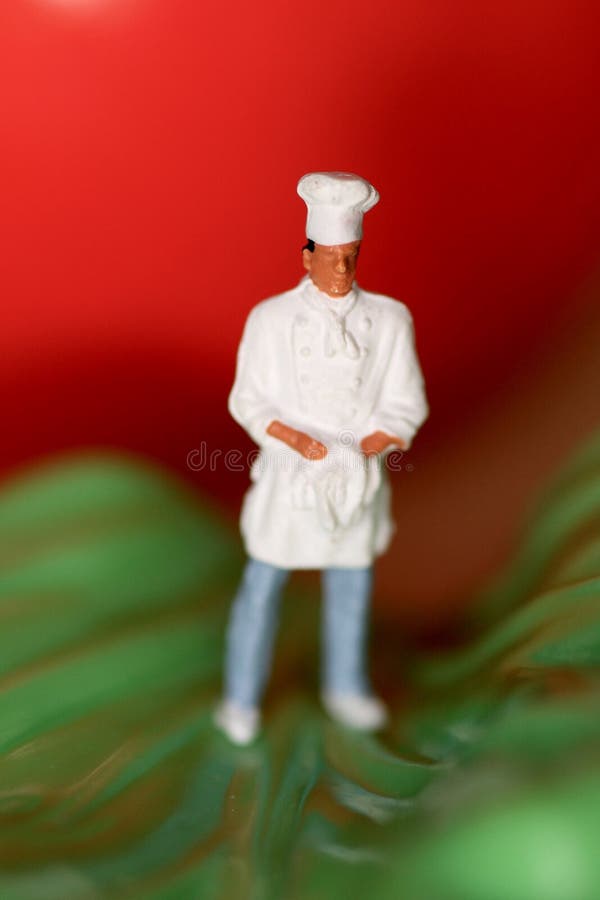 Miniature of a chef stock photo. Image of coffee, people - 54235912
