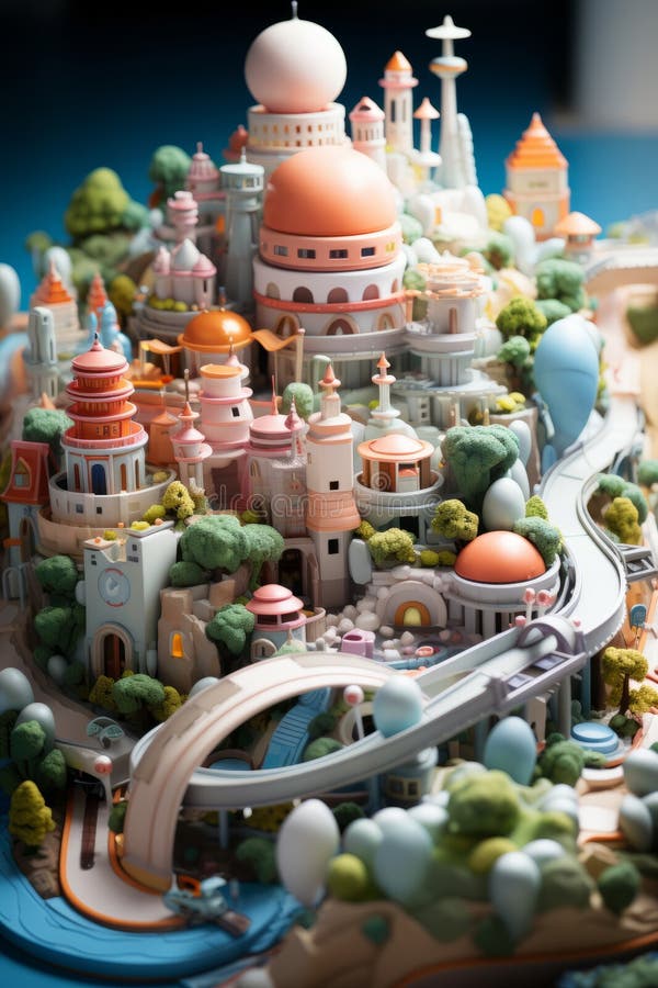 City Map Street Plan Illustration Vector Design Generative Ai Stock ...