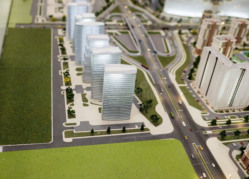 Miniature city stock image. Image of building, highway - 236259883