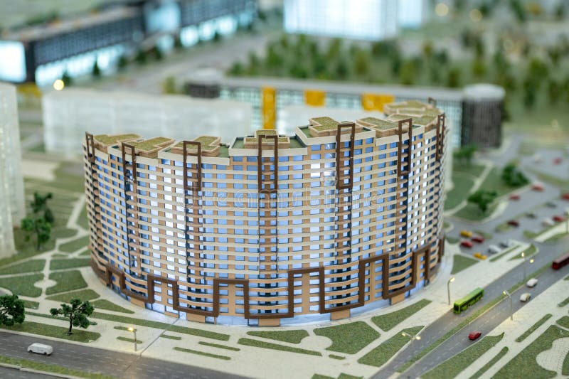 A Miniature City on the Table. Layout of a Block for Designing with a ...