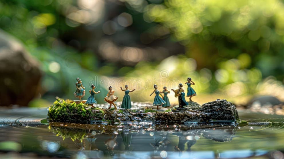 Miniature Female Dancers Stock Illustrations – 3 Miniature Female ...