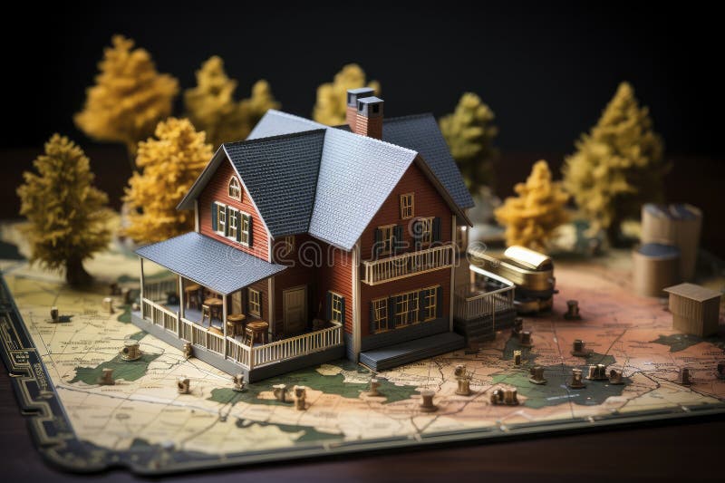Miniature Dream Home: Architectural Model Showcase. Stock Photo - Image ...