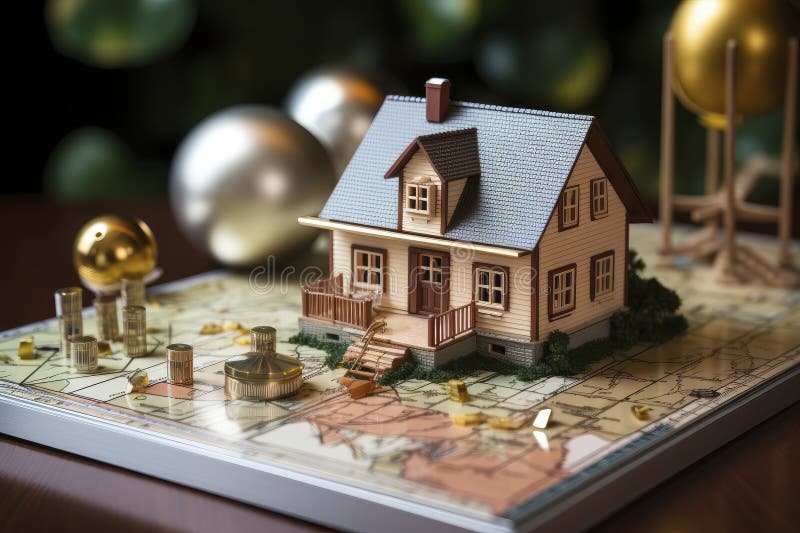 Miniature Dream Home: Architectural Model Showcase. Stock Photo - Image ...