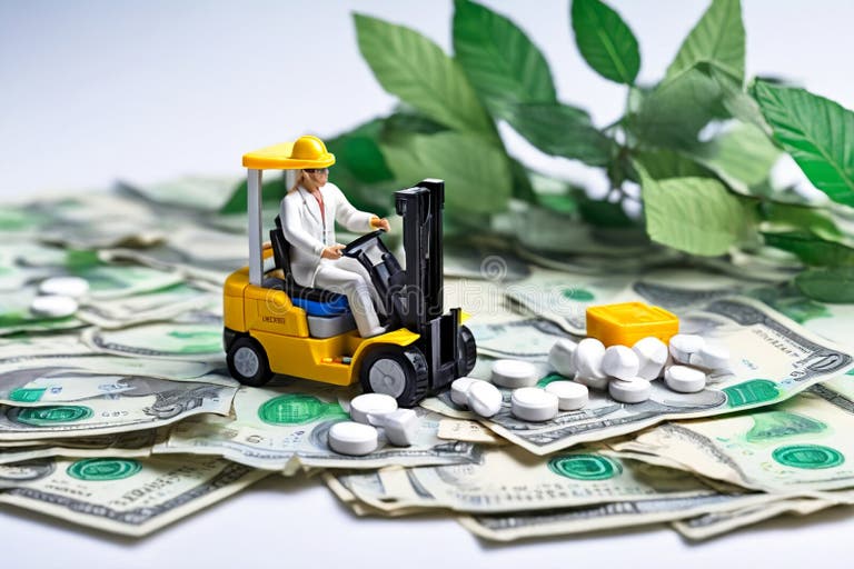 Miniature Engineers Fixing Computer Stock Illustration - Illustration ...