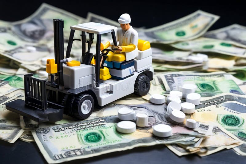 Miniature Engineers Fixing Computer Stock Illustration - Illustration ...