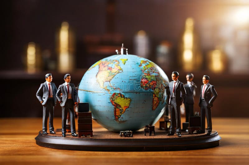 Miniature Engineers Fixing Computer Stock Illustration - Illustration ...