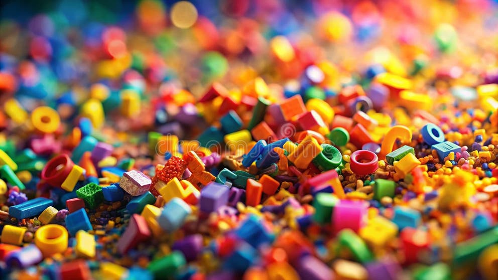 Miniature Explosion of Letters Whimsical Typography Photography Capturing a Tiny Detailed World ...