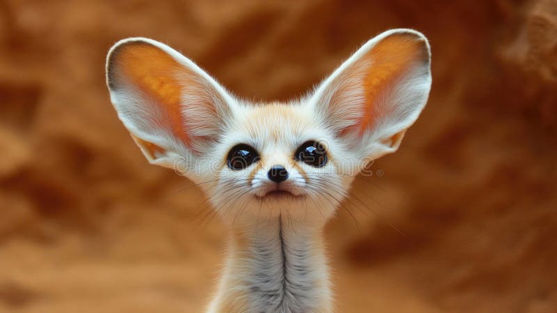A Fennec Fox, a Small Fox with Large Ears Stock Illustration ...