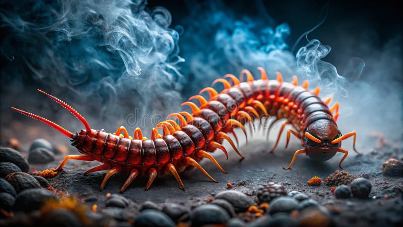 Fiery Centipede Stock Illustrations – 2 Fiery Centipede Stock ...