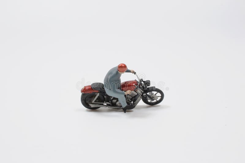 Miniature Figures Rider Motor Cycle , Mini Figure on the White Board ...