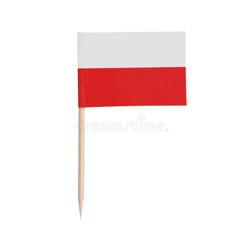 Poland Paper Stick Flag. National Summer Fruits Concept, Local Food ...