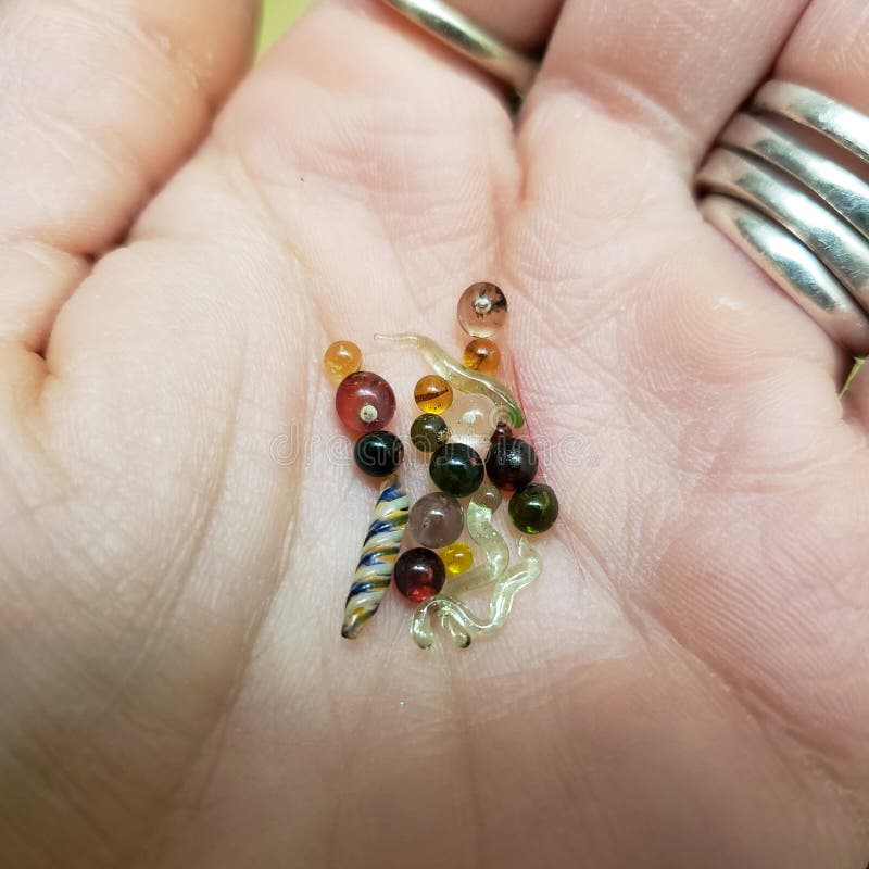 Miniature glass marbles stock photo. Image of silver - 240648538