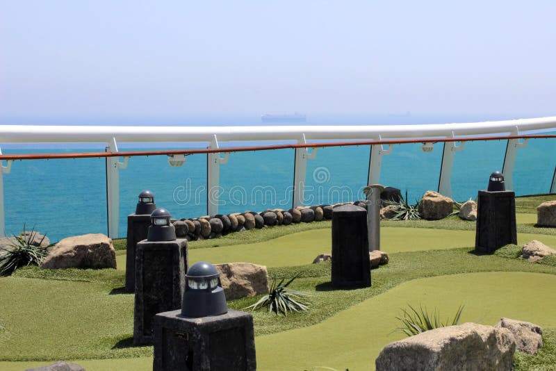 Miniature Golf on Cruise Ship Stock Photo - Image of natural, golf ...