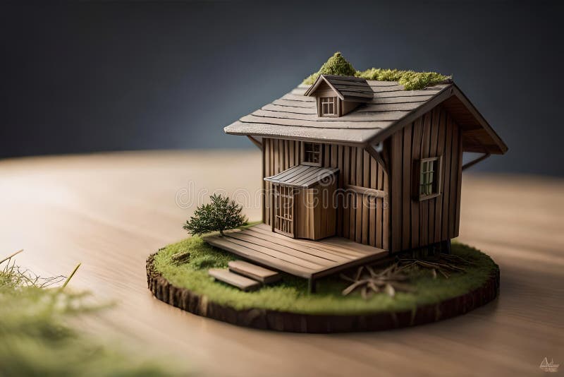 Miniature house stock illustration. Illustration of tree - 281673349