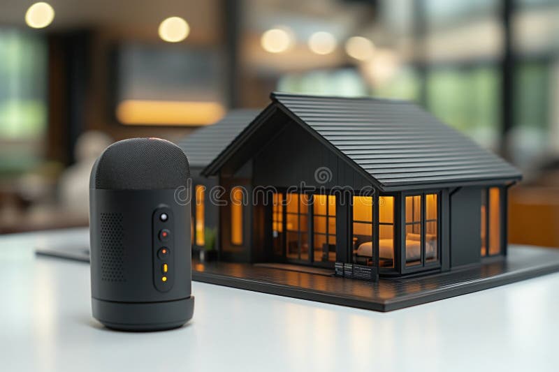 A Miniature House Model Accompanied by a Computer Mouse, Great for ...