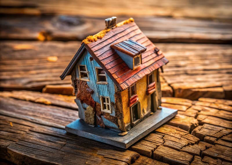 Miniature House Model Collapse a Visual Study of Structural Failure and ...