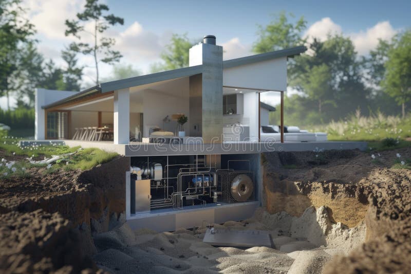 A Miniature House Situated on the Surface of the Ground, Ideal for Use ...