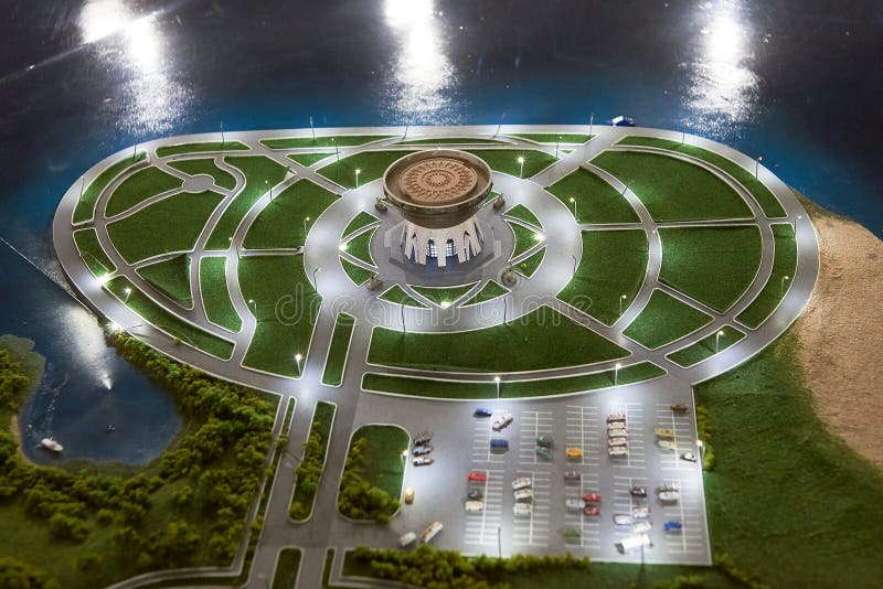 Miniature Layout of City. Mini-replicas of City Buildings and Landmarks ...