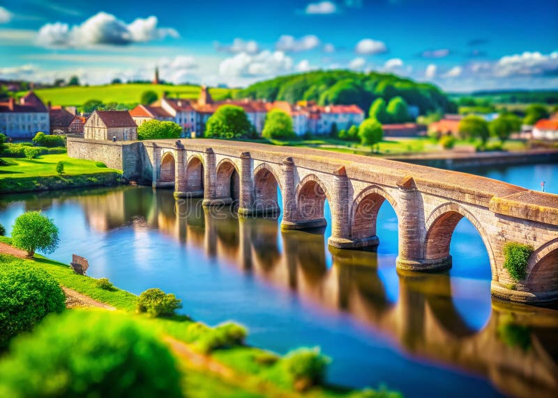 A Miniature Masterpiece the Charming Berwick Stone Bridge a TiltShift ...