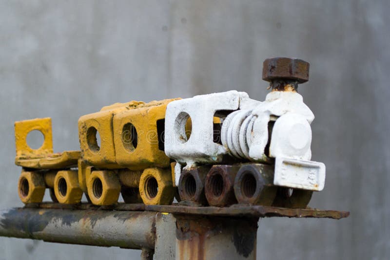 Miniature metal work train stock photo. Image of railcar - 87856554