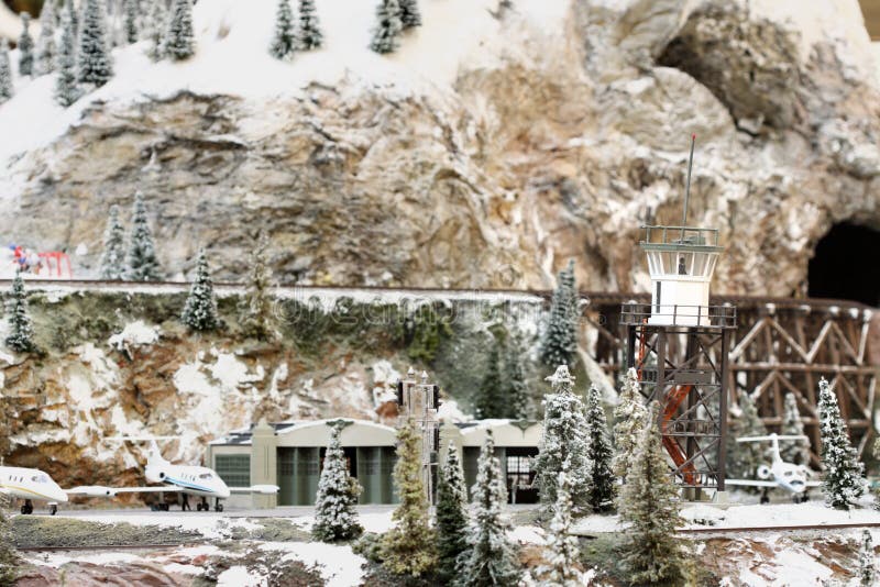 Miniature model stock image. Image of landscape, seasonal - 7275829