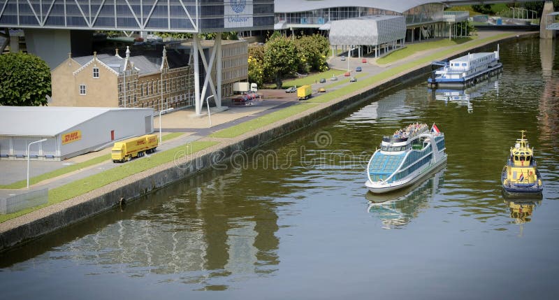 Miniature Model of a Boat in a Harbor Editorial Photography - Image of ...
