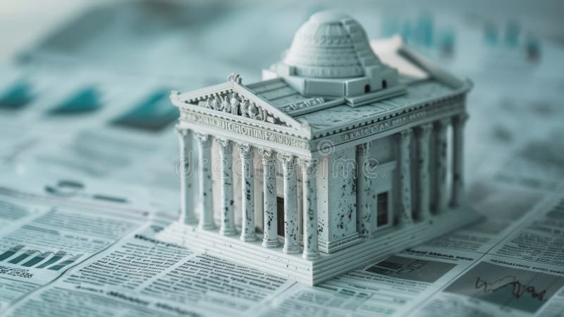 The Miniature Model of Building. AI Generated Stock Image - Image of ...