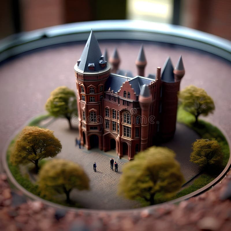 Miniature Model of the Castle in the Form of a Globe. Stock ...