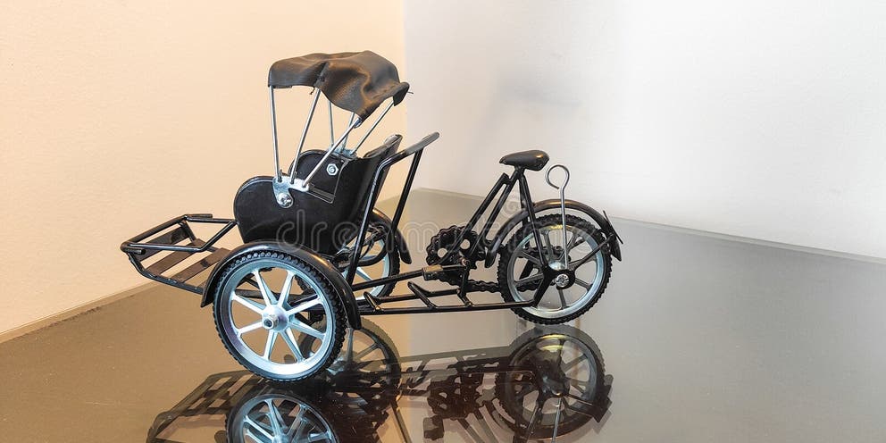 The Miniature Model of Cycle Rickshaw Stock Image - Image of design ...