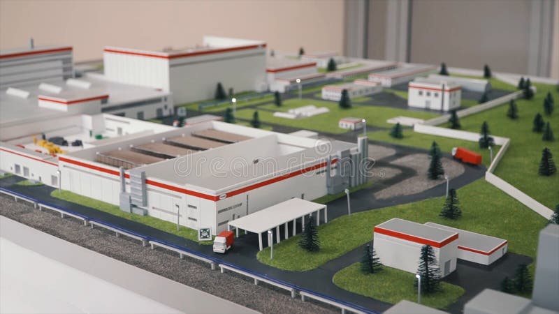 Miniature Model of the Factory. Clip Stock Image - Image of automobile ...