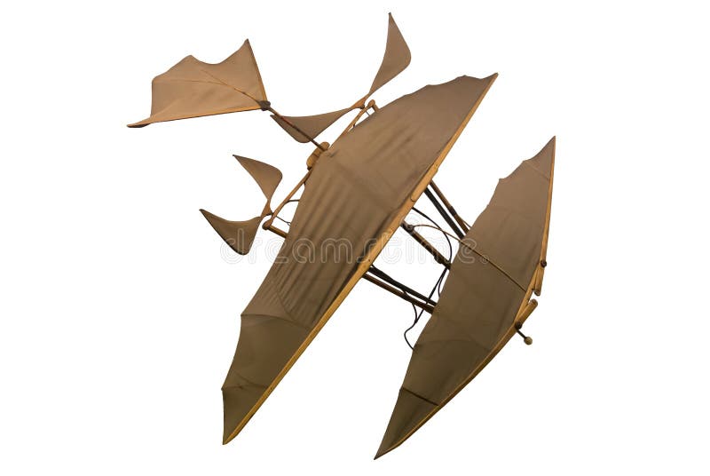 Details of a Vintage Flying Machine Miniature Replica Editorial Stock ...