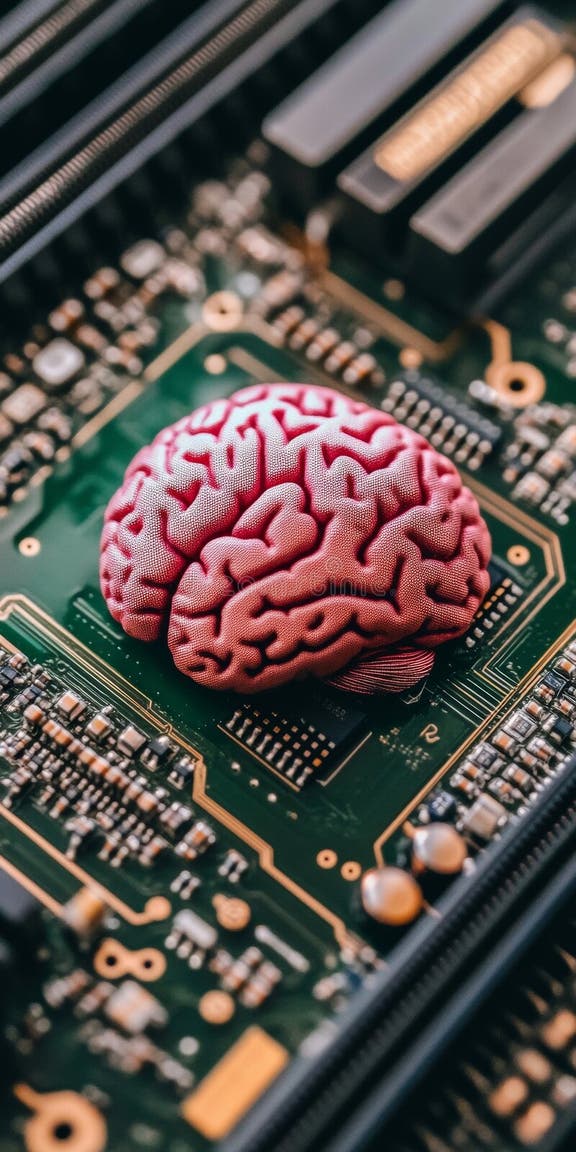 A Miniature Model of a Human Brain Sits Atop a Circuit Board ...